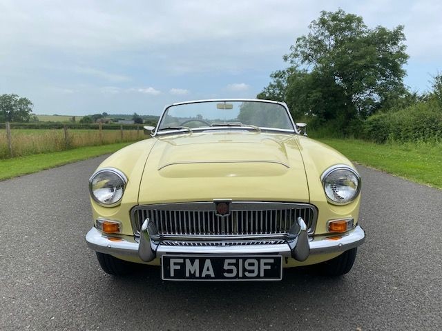 1968 MGC Roadster Manual O/D in Primrose Yellow For Sale | Classic Cars ...