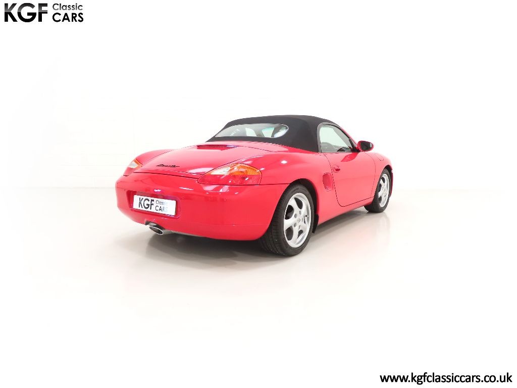A Stunning Guards Red Porsche Boxster 986 Manual with Only 40,100 Miles ...